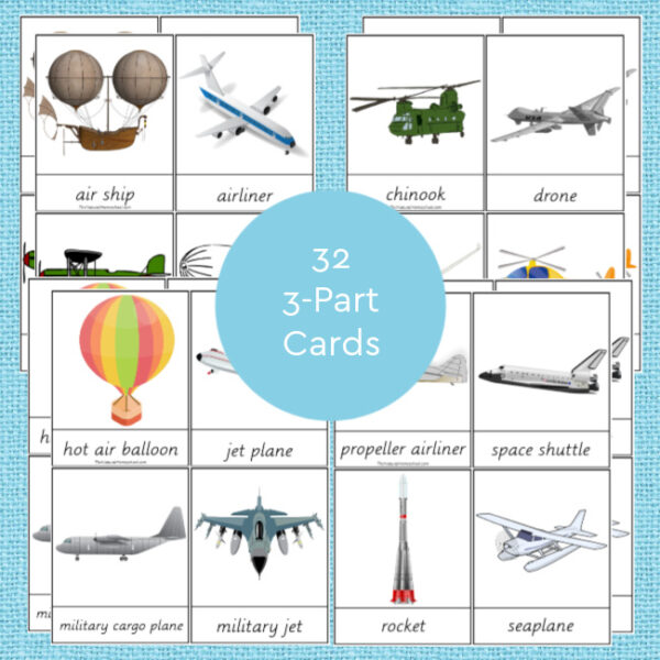 Land, Water & Air Transportation for Kids Printable MEGA Bundle + BONUSES