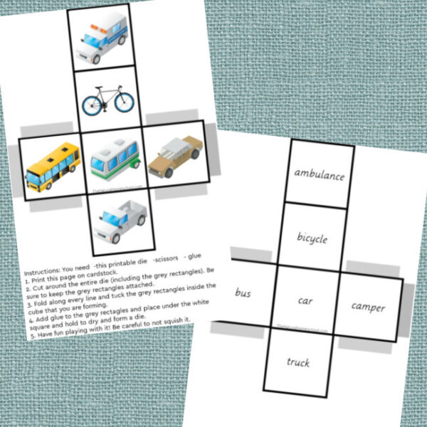 Land, Water & Air Transportation for Kids Printable MEGA Bundle + BONUSES