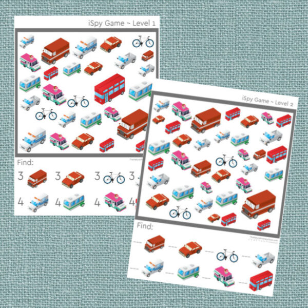 Land, Water & Air Transportation for Kids Printable MEGA Bundle + BONUSES