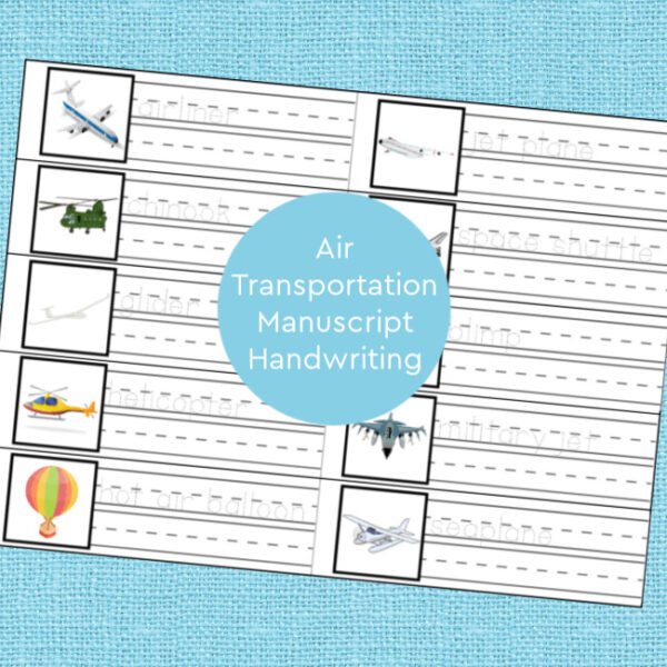 Land, Water & Air Transportation for Kids Printable MEGA Bundle + BONUSES